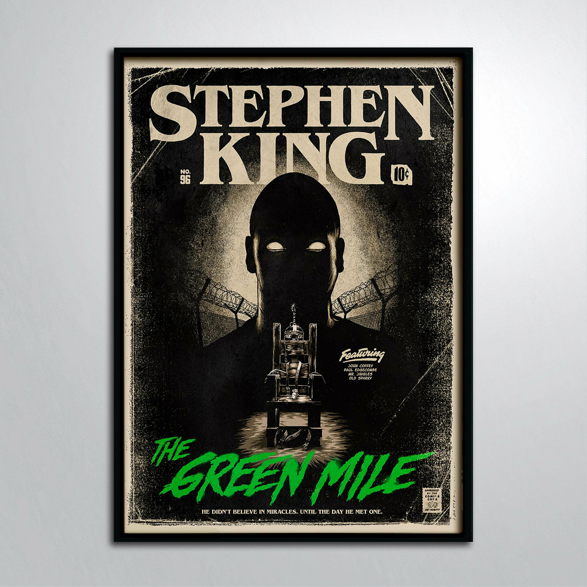 Постер без рамы/Зеленая миля Том Хэнкс Стивен Кинг Обложка The Green Mile (А2/420х594)