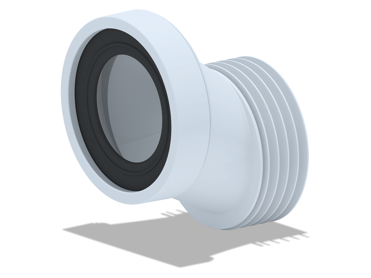 Эксцентрик для унитаза жесткий 40мм, с выпуском 110, АНИ пласт(Россия), артикул W0420