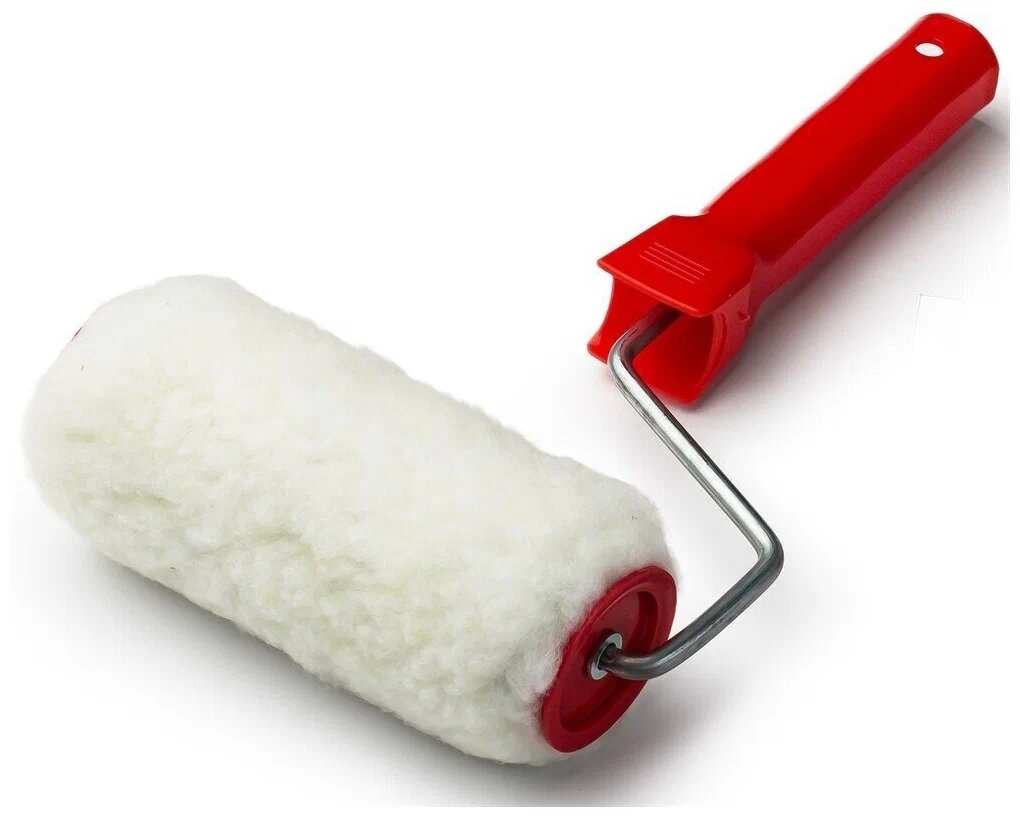 Валик в сборе "888" 6х47х150мм, натуральный мех, вязаная основа,12мм сшитый