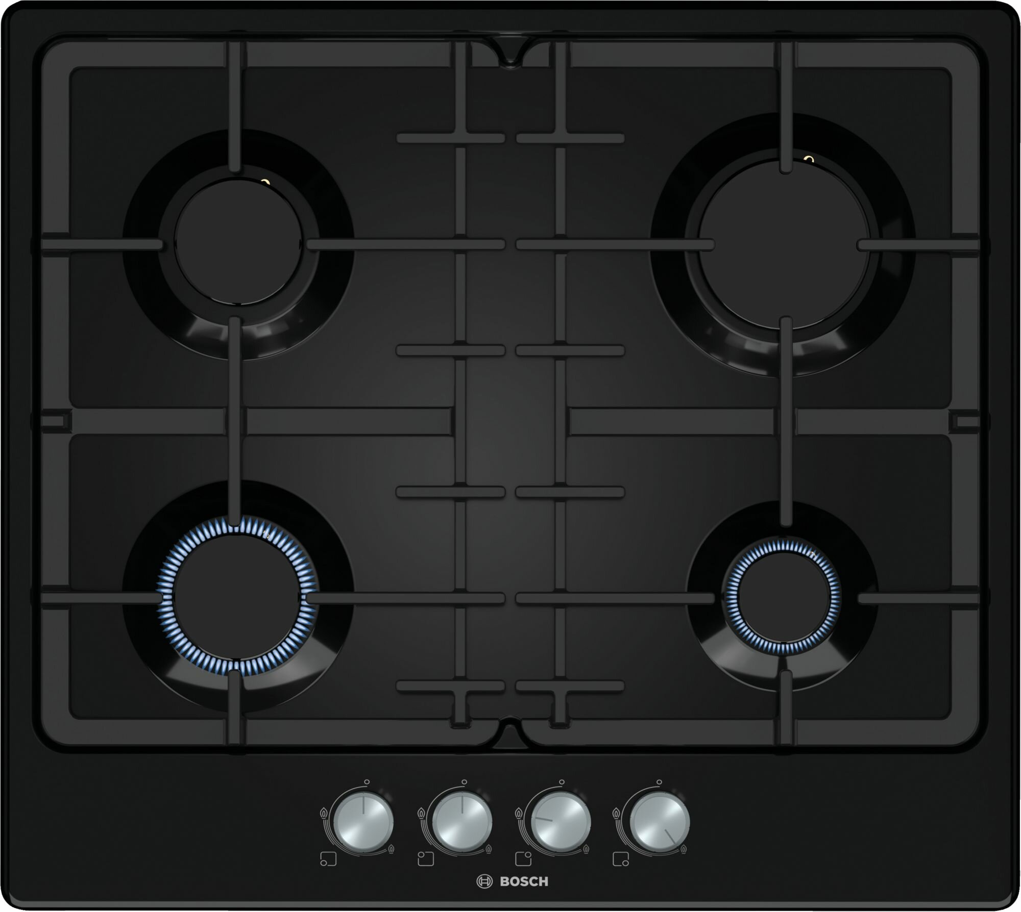 Варочная панель газовая Bosch PGP6B6O93R черный, (витринный экземпляр)