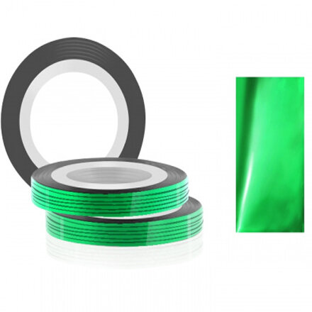 Jessnail Фольга для дизайна ногтей в рулоне 20м*0,8мм, зеленая (74727)