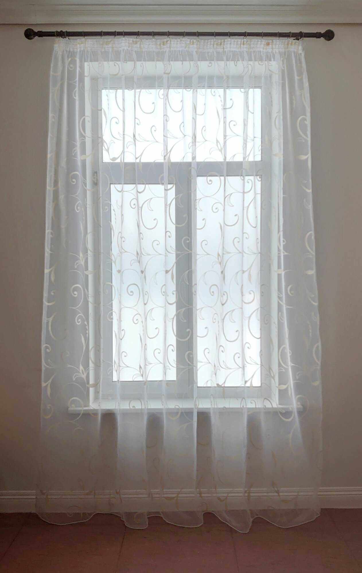 Органза Деворе "Желтый вензель"