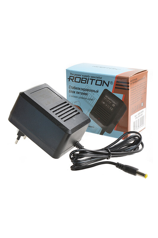 Блок питания ROBITON AB9-800S 9V-0,8А 5,5х2,1/12(-)