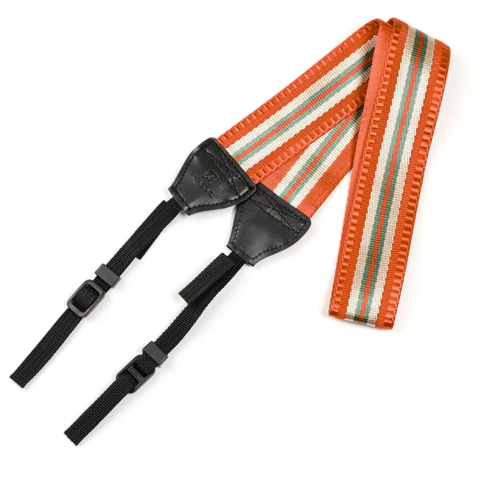 Ремень для фотоаппарата тканевый PULUZ, полоска красный