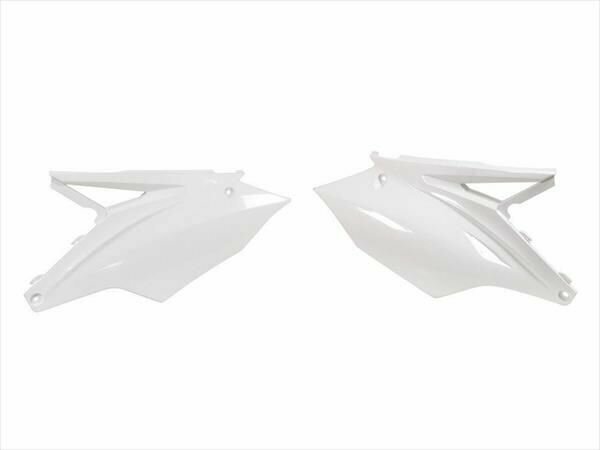 Боковины задние RTech R-FIKXFBN0016 KAWASAKI KXF450 17-18, KXF250 17-19 белые для мотоцикла
