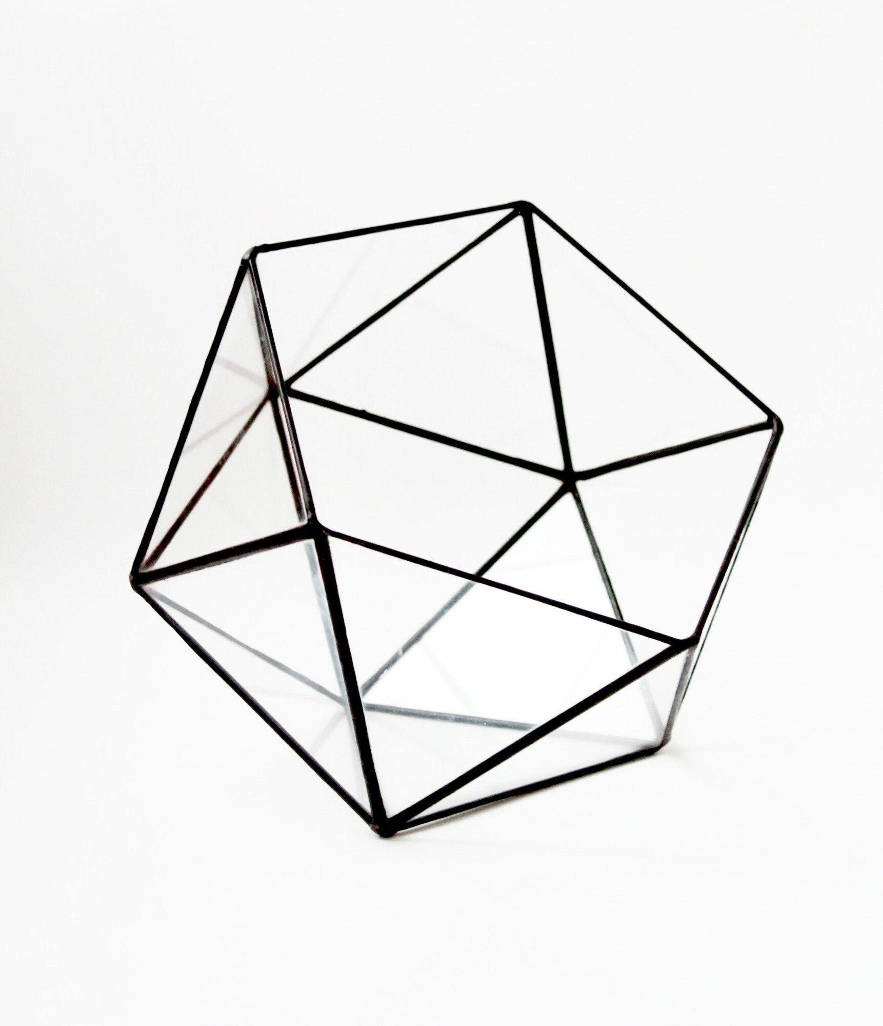 Флорариум Икосаэдр (кашпо) d-16 см. Glass Flowers