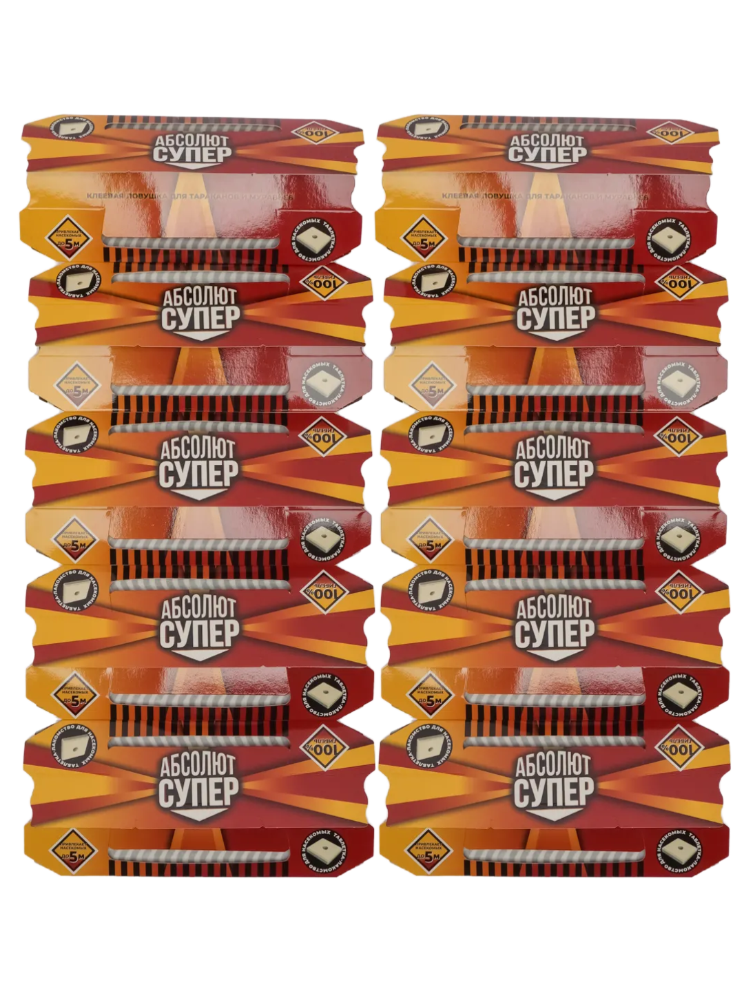 Клеевая ловушка для тараканов Абсолют Супер 10 шт, средство от насекомых