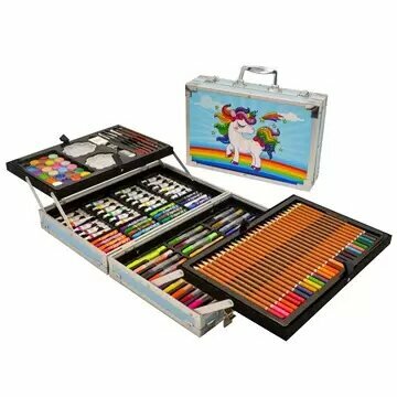 Набор для рисования и творчества с проф. компонентами BluePink Hearts 2Ent11 голубой