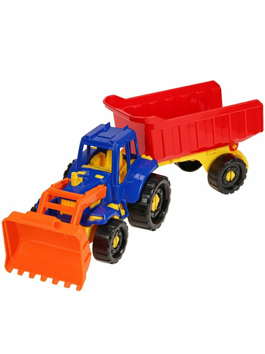 Трактор «Иван» Бульдозер с прицепом Классический (Арт. И-2397)