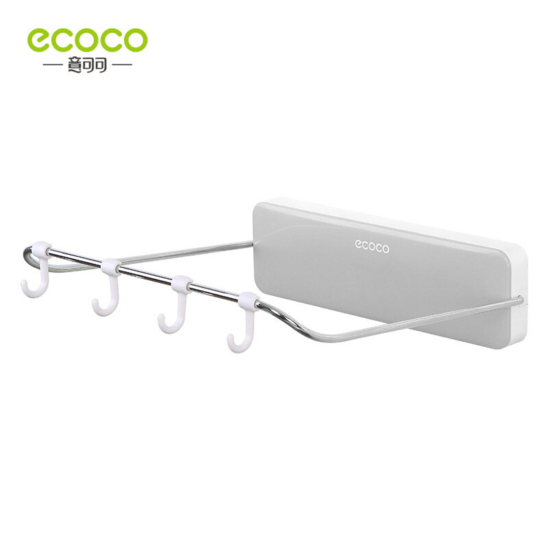 Стойка для умывальника Ecoco, настенная, складная, серебристо-серая, 48 шт