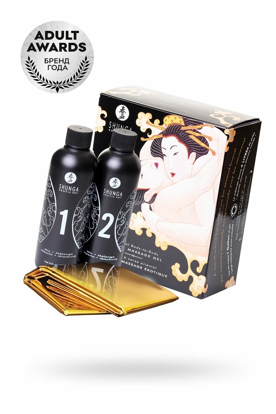 Массажный гель SHUNGA Дыня манго серии Контактный восточный массаж 2 х 225 МЛ