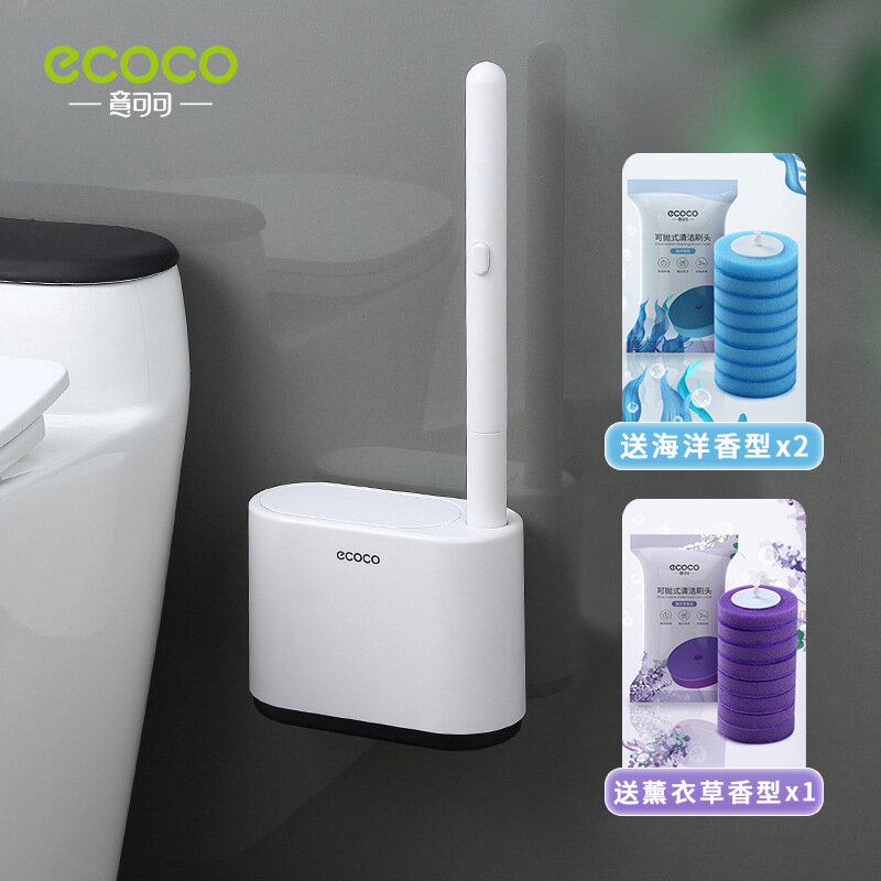 Щетка для унитаза Ecoco, одноразовая, пластик, аромат океана и лаванды