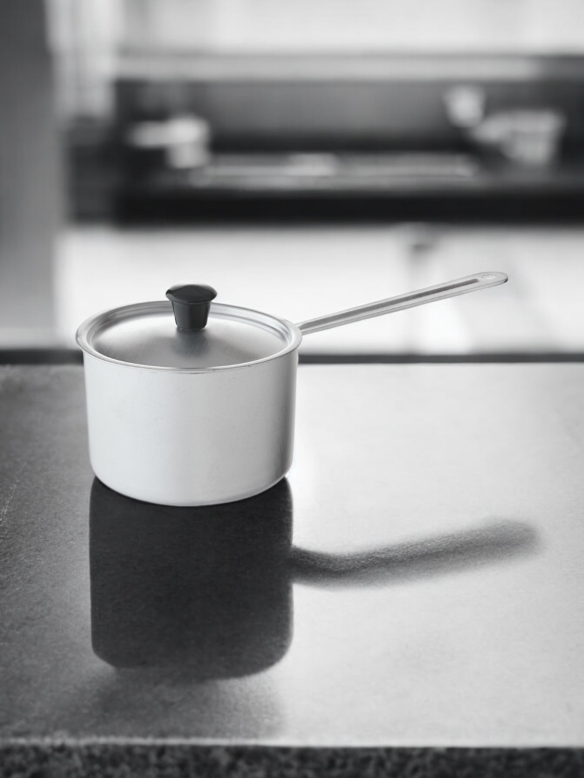 Ковш кухонный Демидовский с крышкой, алюминиевый, 0,5 л