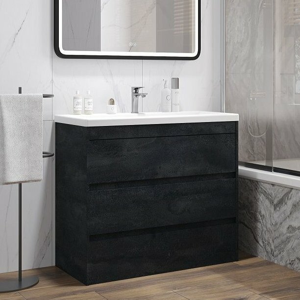 Тумба для комплекта Art&Max Family-M, 90, напольная, угольный камень