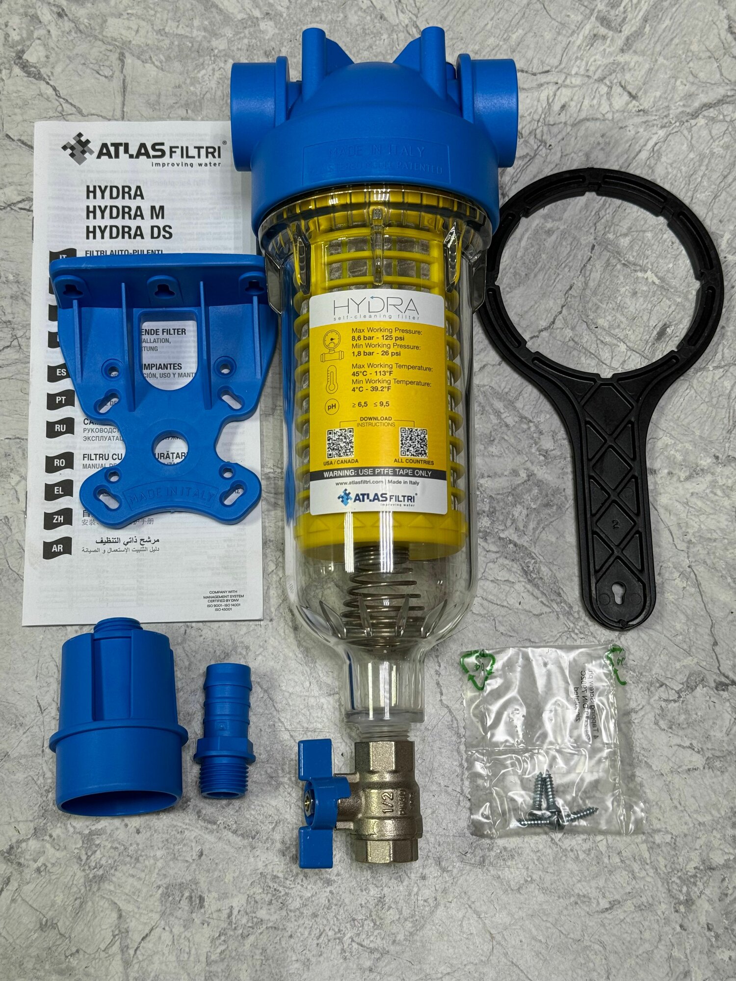 Фильтр промывной 1" 90 мкм HYDRA ATLAS