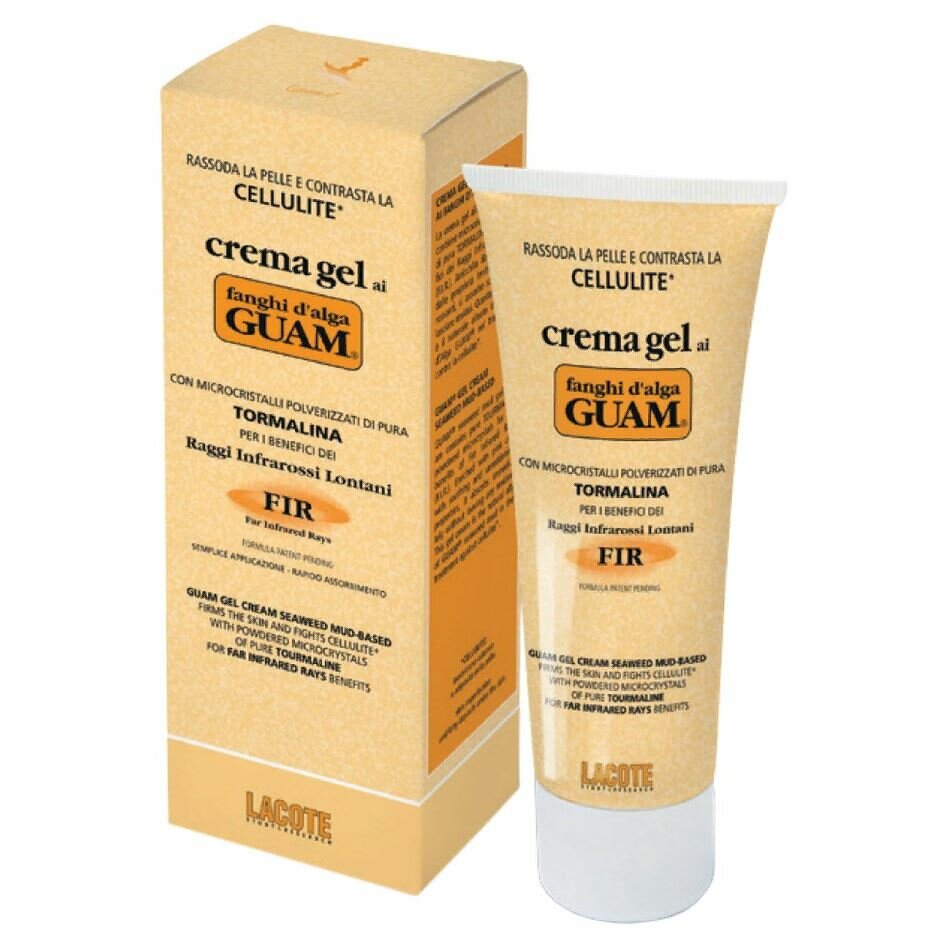 Крем-гель Guam Fanghi D'Alga Crema Gel Fir Tormalina, антицеллюлитный подтягивающий, с микрокристаллами Турмалина, 200 мл