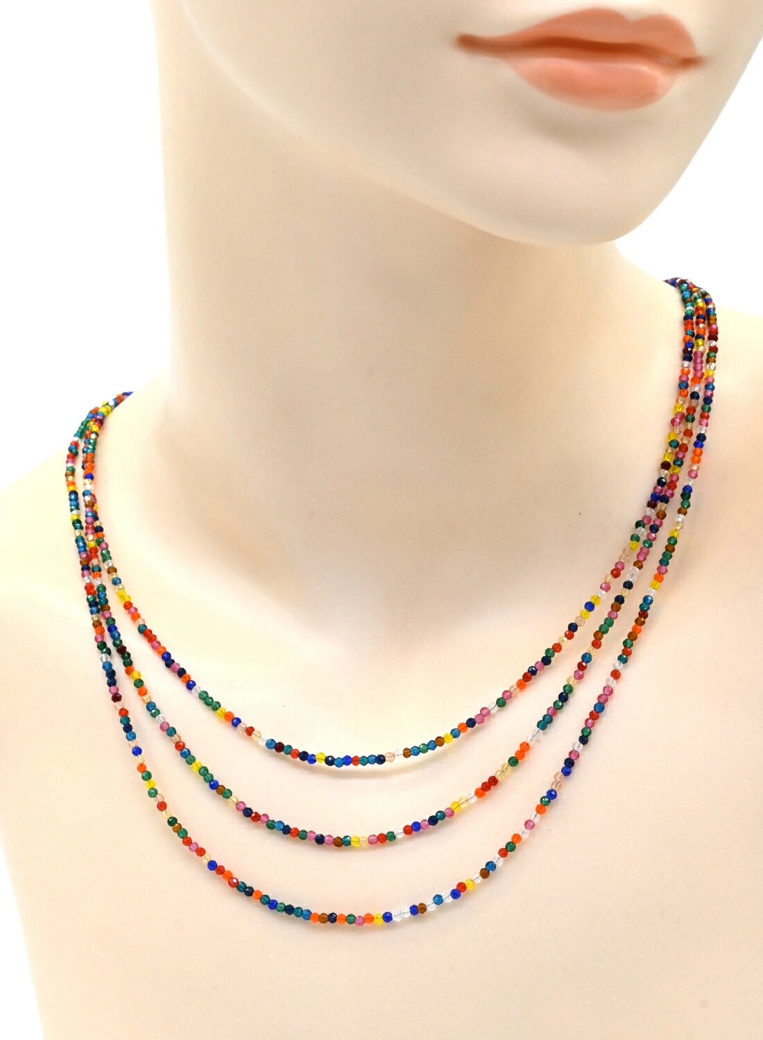 Комплект бижутерии: колье, шпинель