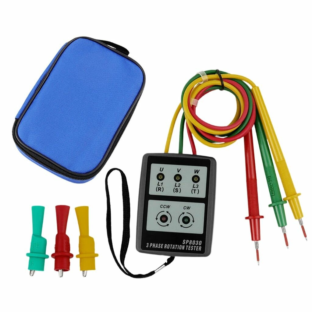 Трехфазный амперметр SP8030 для определения последовательности фаз