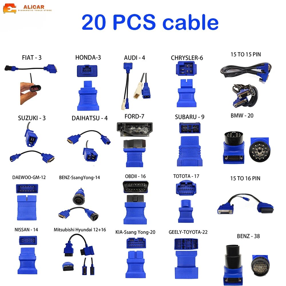 Профессиональный диагностический инструмент Launch X431, кабель Obd2, 15-контактный разъем, аксессуары для ремонта автомобилей