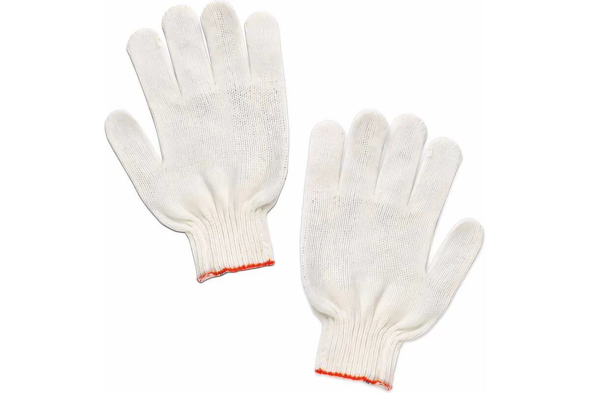 LAIMA хлопчатобумажные перчатки 5 пар 600804 для ухода за домом и защитой рук