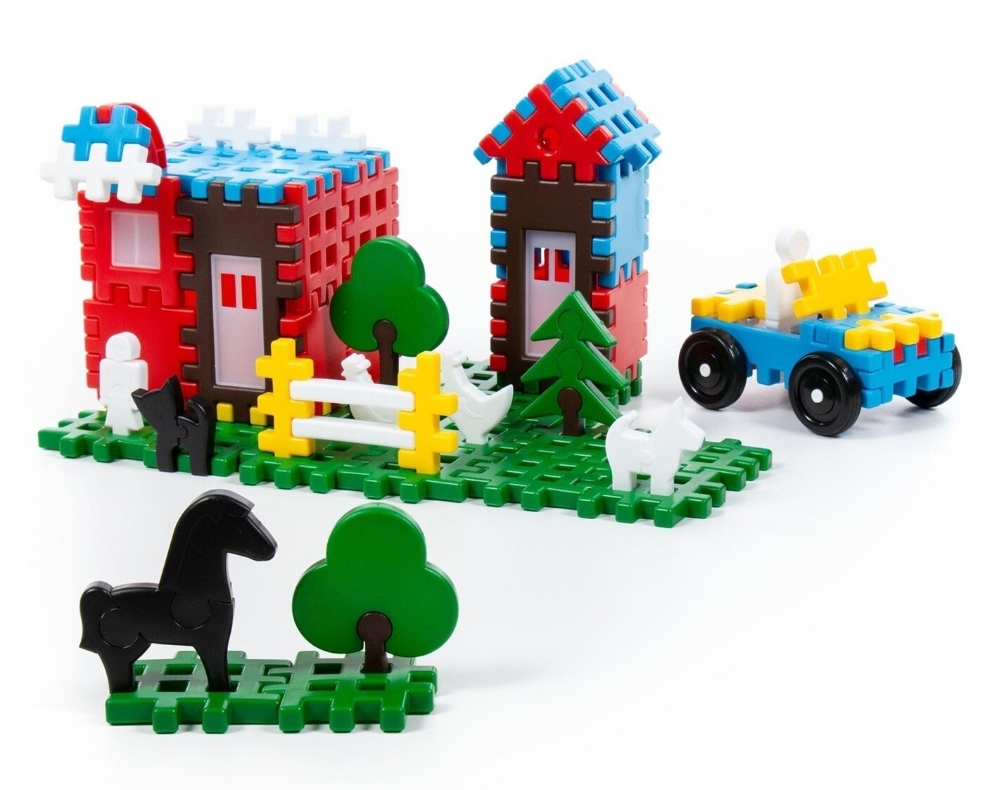 Конструктор Полесье "Семья" в мешке, 235 деталей (927)