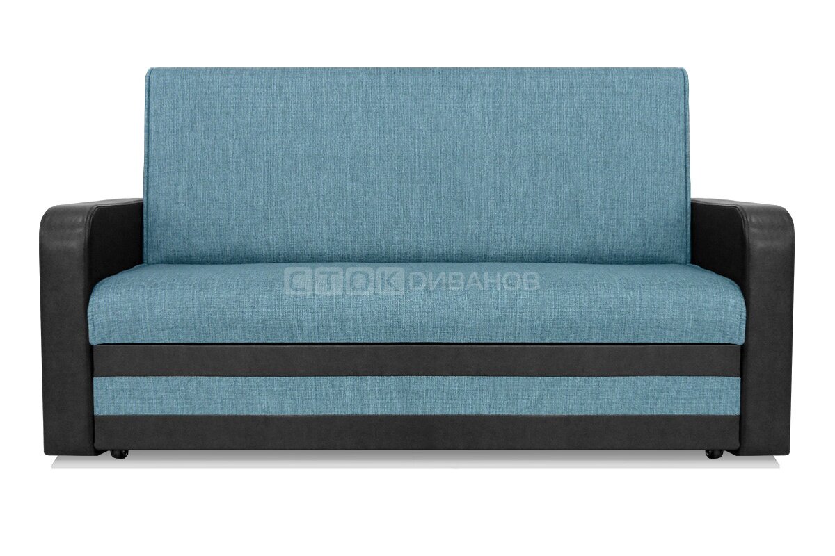 Диван Сток Диванов Мюнхен Blue бирюзовый 165 см, механизм аккордеон, с ящиком для хранения