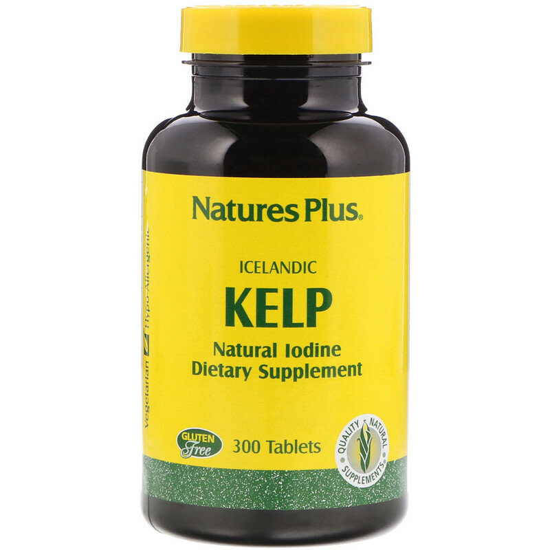 NaturesPlus Icelandic Kelp (Исландские бурые водоросли) 300 таблеток