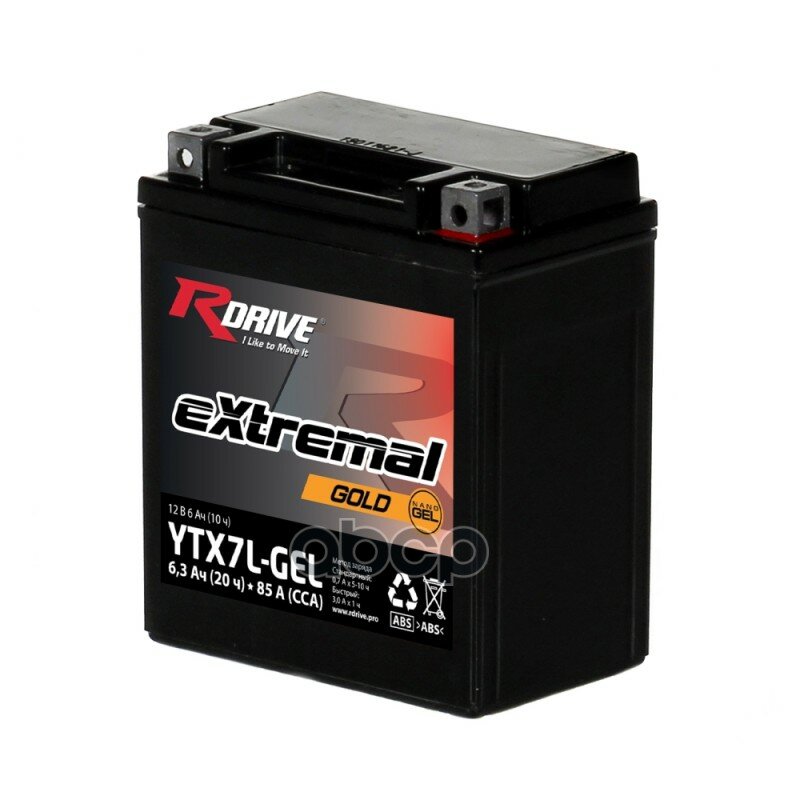 Аккумуляторная батарея RDrive арт. YTX7L-GEL