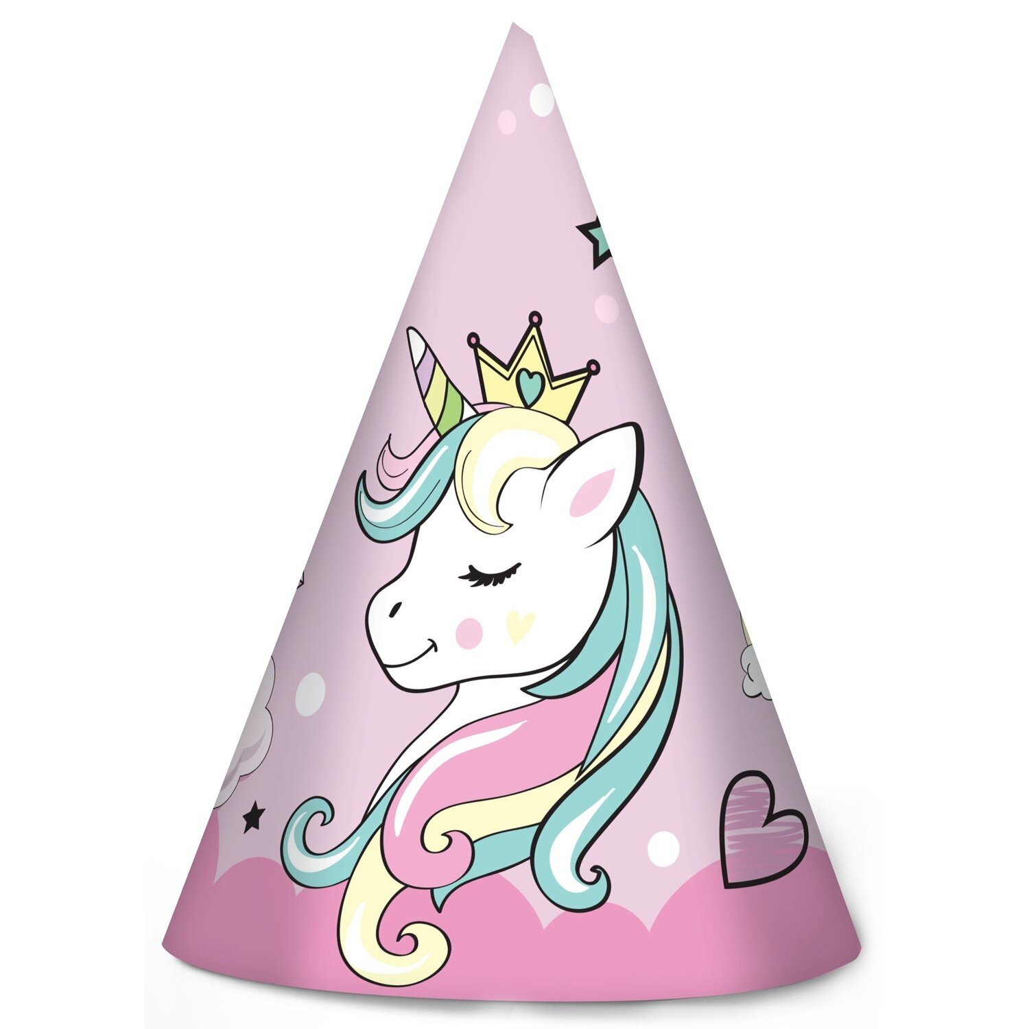 Набор колпаков ND Play 6 шт Единорог, детские, для праздника (301819)