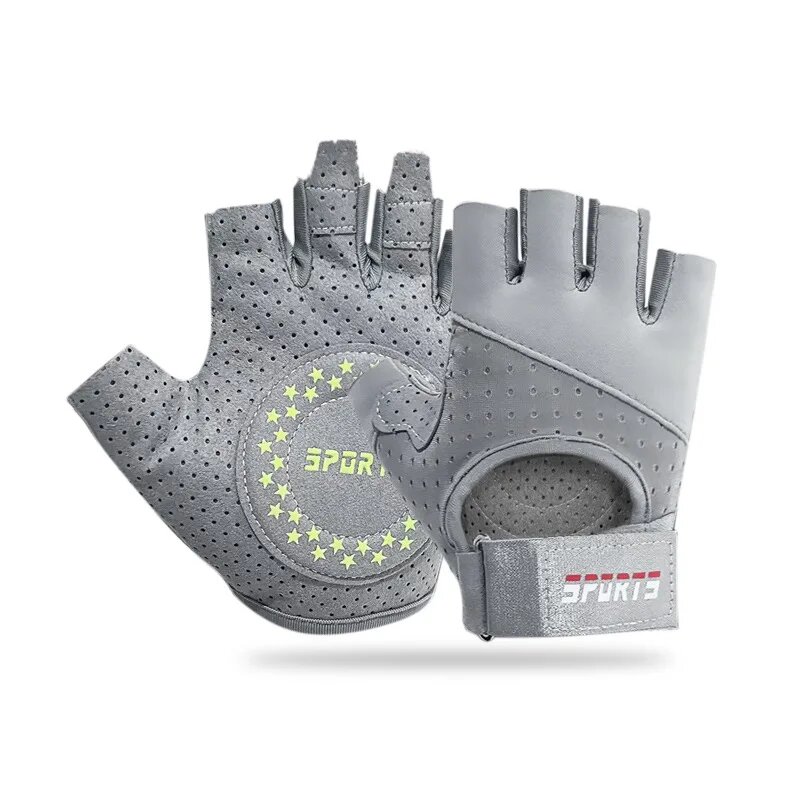 Перчатки для фитнеса, женские спортивные перчатки для йоги, женские Серый, L, Серый, gray