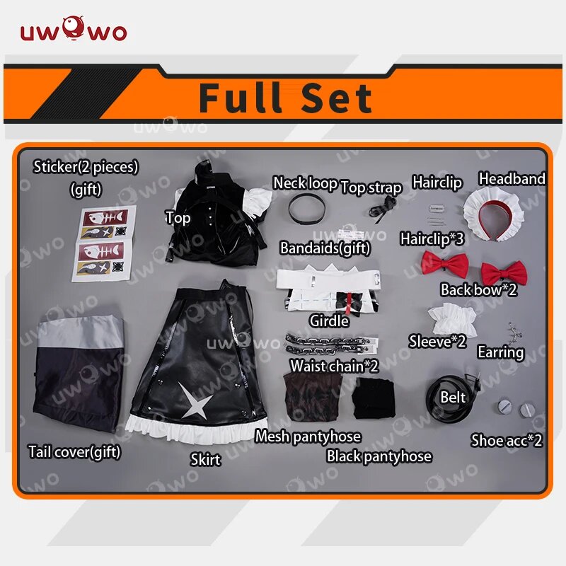 UWOWO Косплей Эллен Джо, Размер XL, Set A(costume)