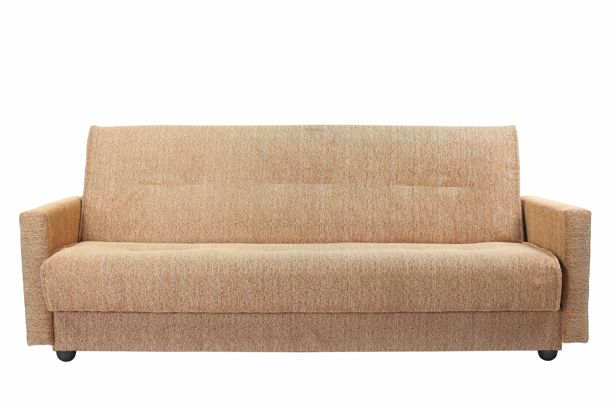 Раскладной диван-кровать, прямой, книжка, цвет бежевый, Милан 120