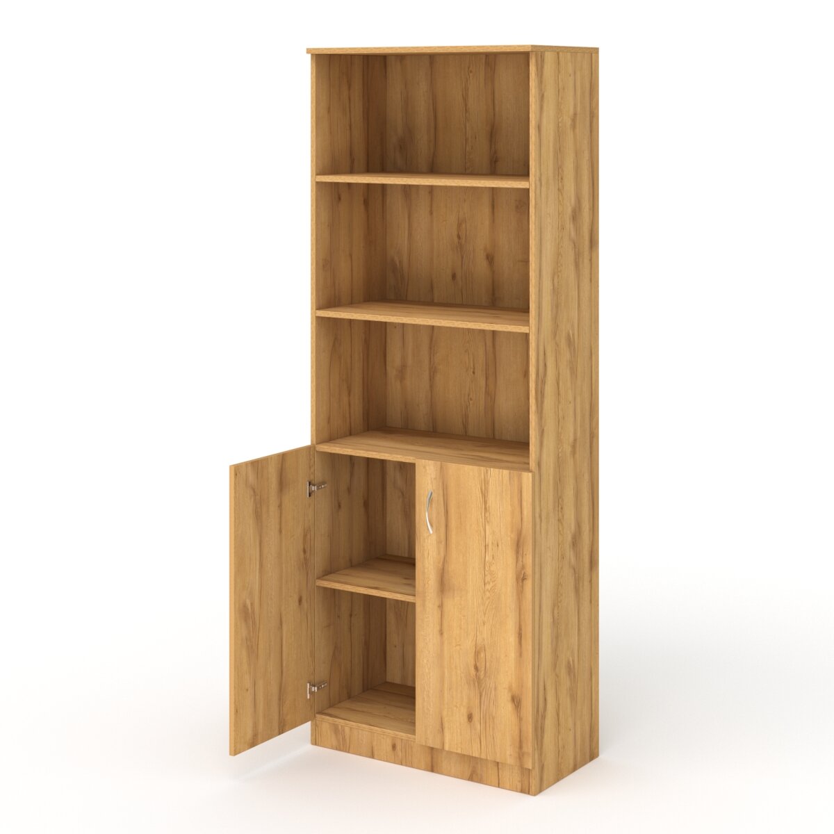 Шкаф офисный открытый Ш-43, Дуб Золотистый. Производитель товара - компания Westcom.