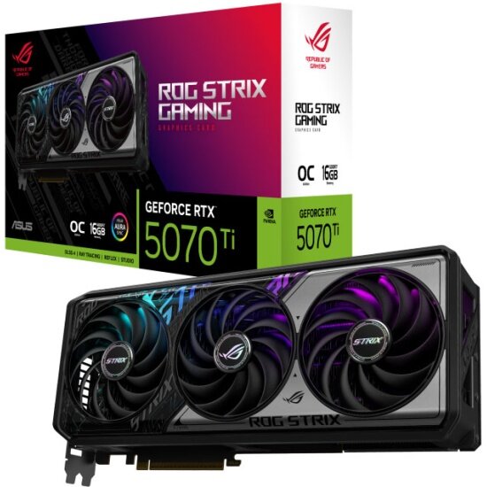 Видеокарта Asus GeForce RTX 5070 Ti ROG STRIX GAMING OC 16G