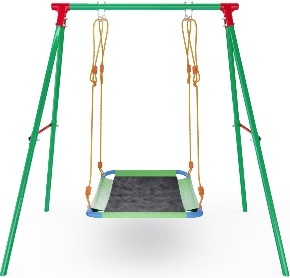 Качели одноместные DFC SSN-02G, для улицы, металл, пластик, 181x153x196 см