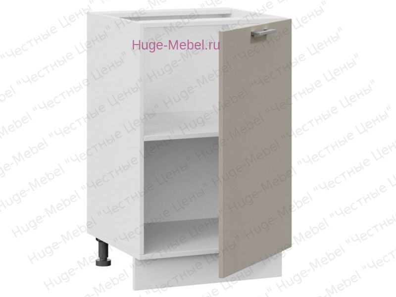 Шкаф кухонный нижний 600 Катрин Ф105 (циркон) Huge Mebel . Ширина 600 Высота 840. Кухонные шкафы