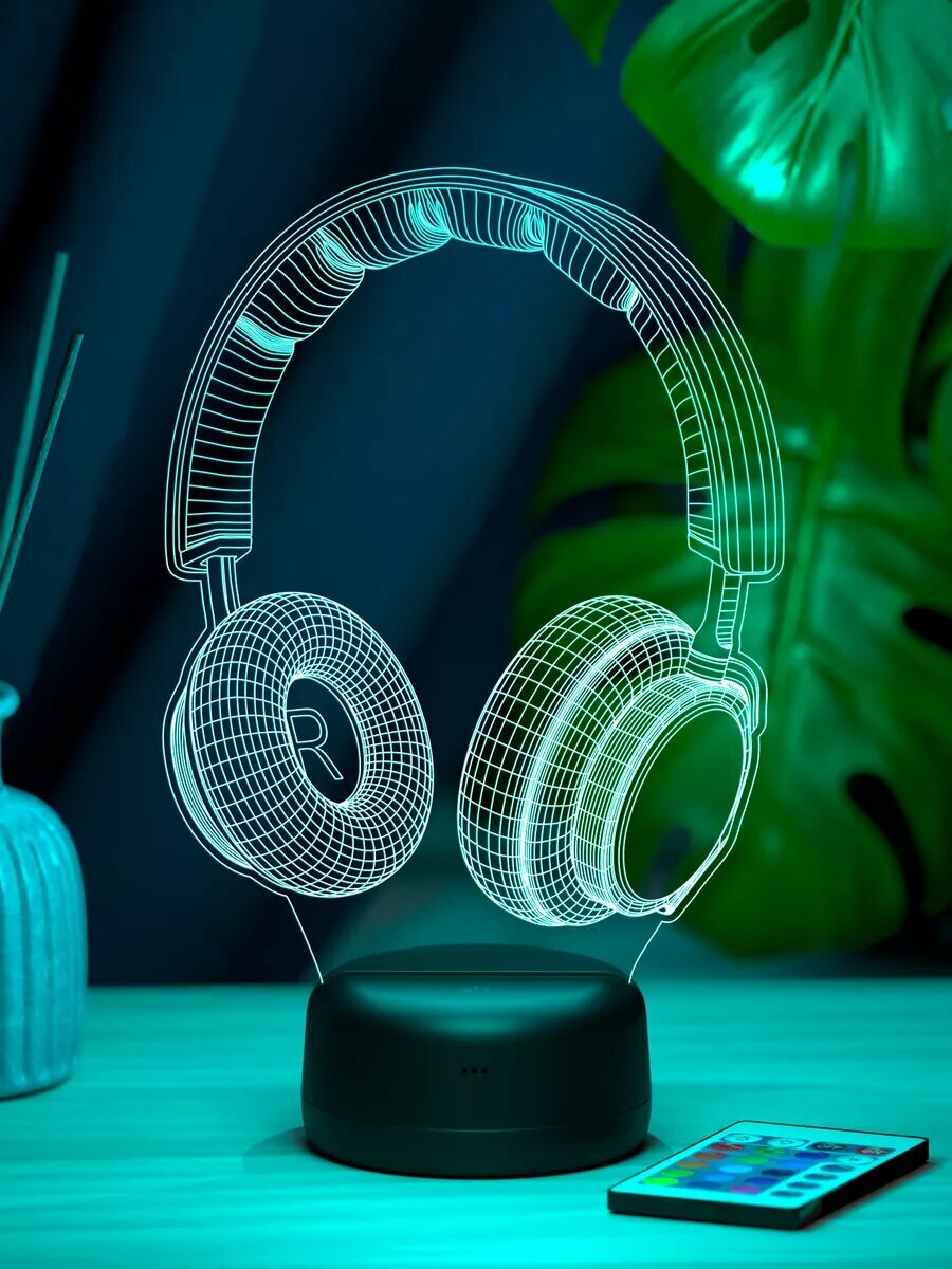 Ночник подарок Наушники музыканту