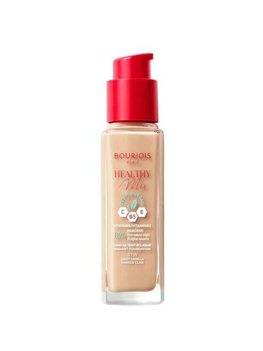 Bourjois тональный крем Healthy Mix 51 Vanille clair 30 мл