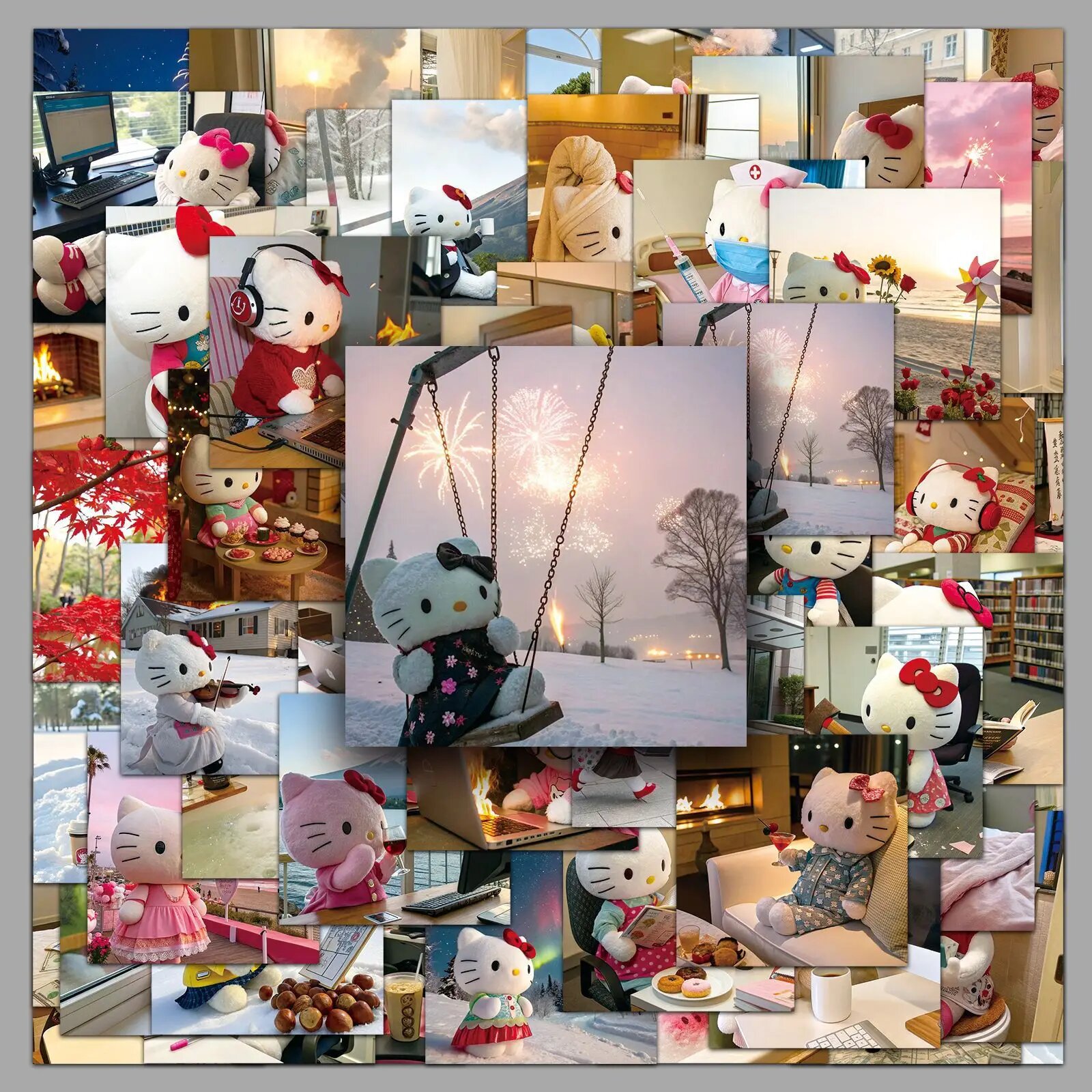 Набор наклеек MINISO Hello Kitty