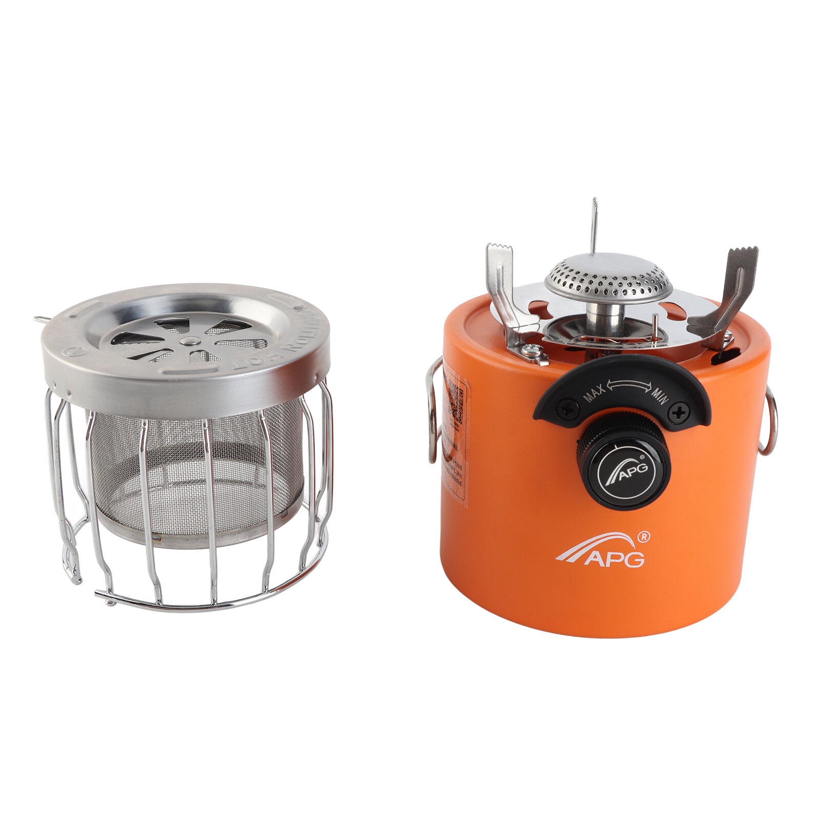 Outdoor Multifunctional Camping Stove Mini 2 in 1 Stoves Portable Picnic Barbecue 2000W High Power Cooking Detachable Furnace Warmer