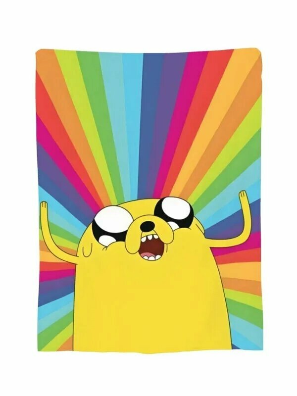 MXEB Плед Adventure Time Пледы Время приключений , Фланель, 150 см х 125 см