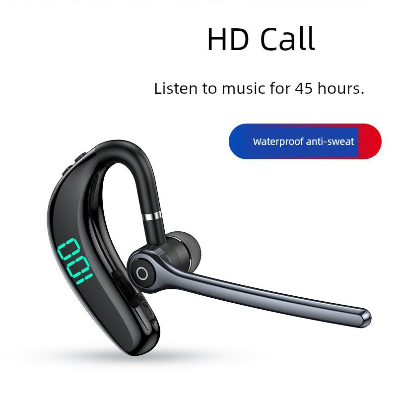 Двухмикрофонные наушники Bluetooth с шумоподавлением и индикатором заряда для уведомлений о звонках