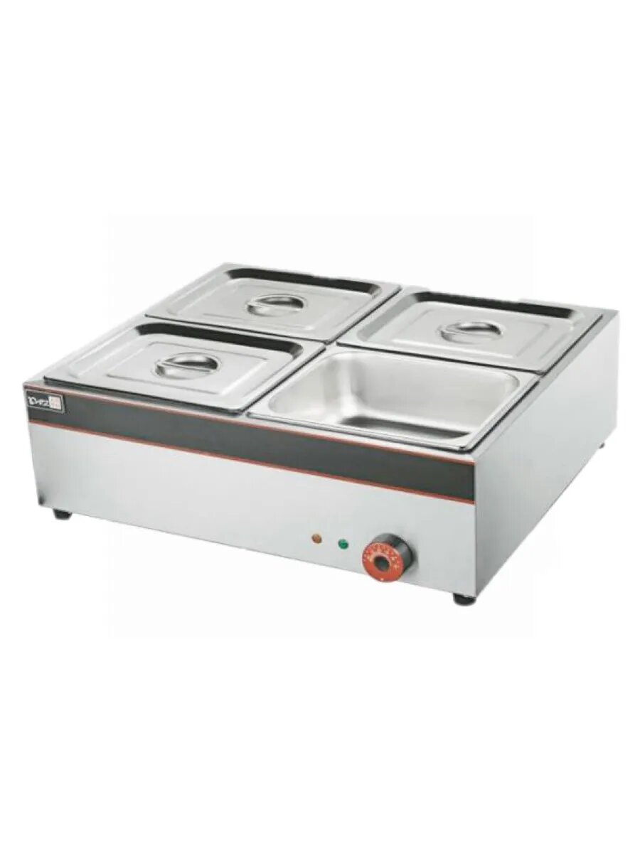 Мармит Foodatlas EH-4, нержавеющая сталь, 4 бункера, светло-серый