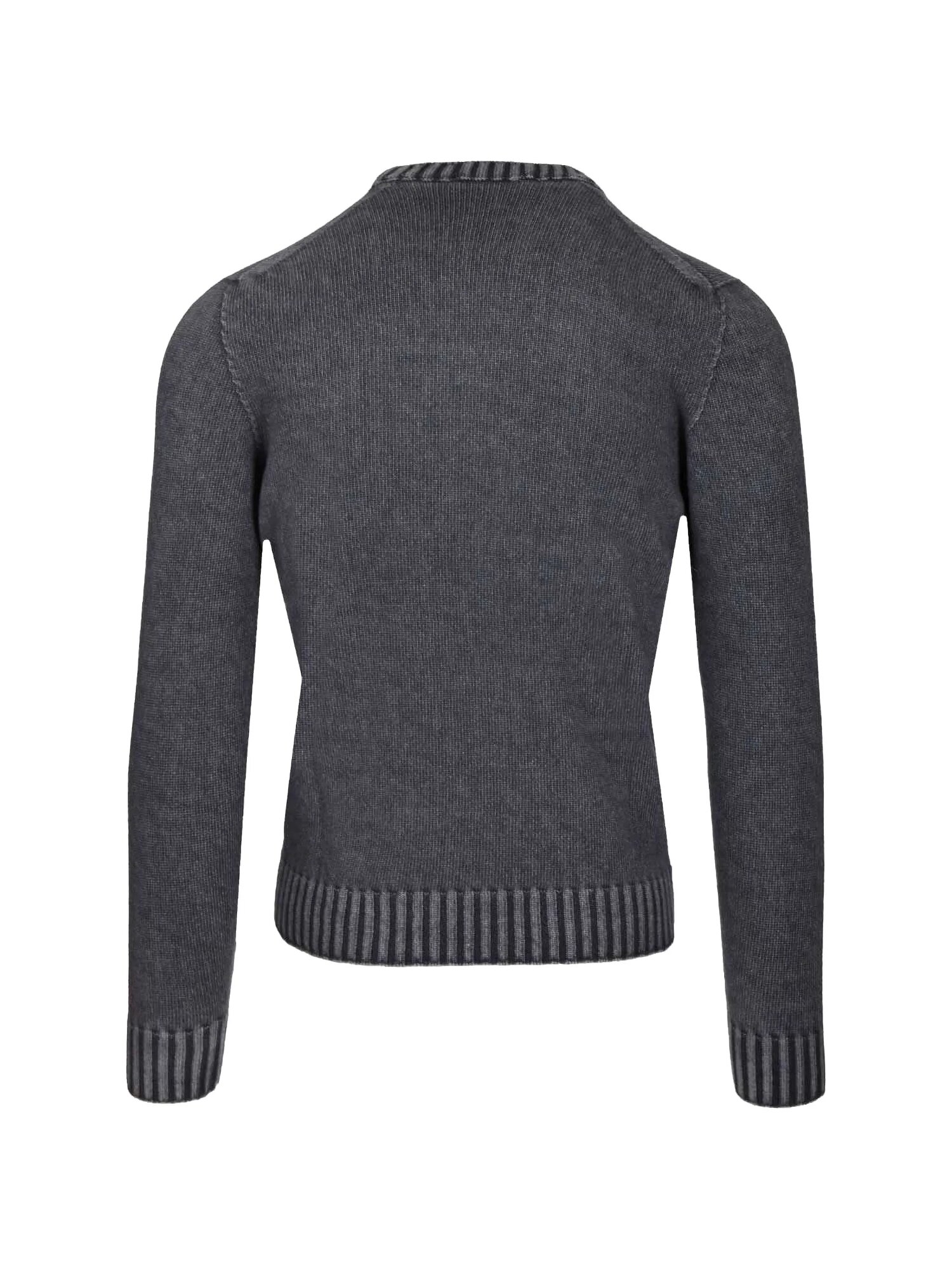 Свитер al duca d'aosta Ribbed-trim crew-neck sweater, размер 46, , grey — фото 1