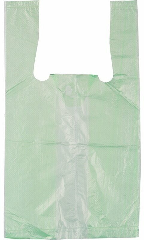 Пакет-майка КНР полиэтилен, 16х12х30 см, 10 мкм, 100 шт, цветной