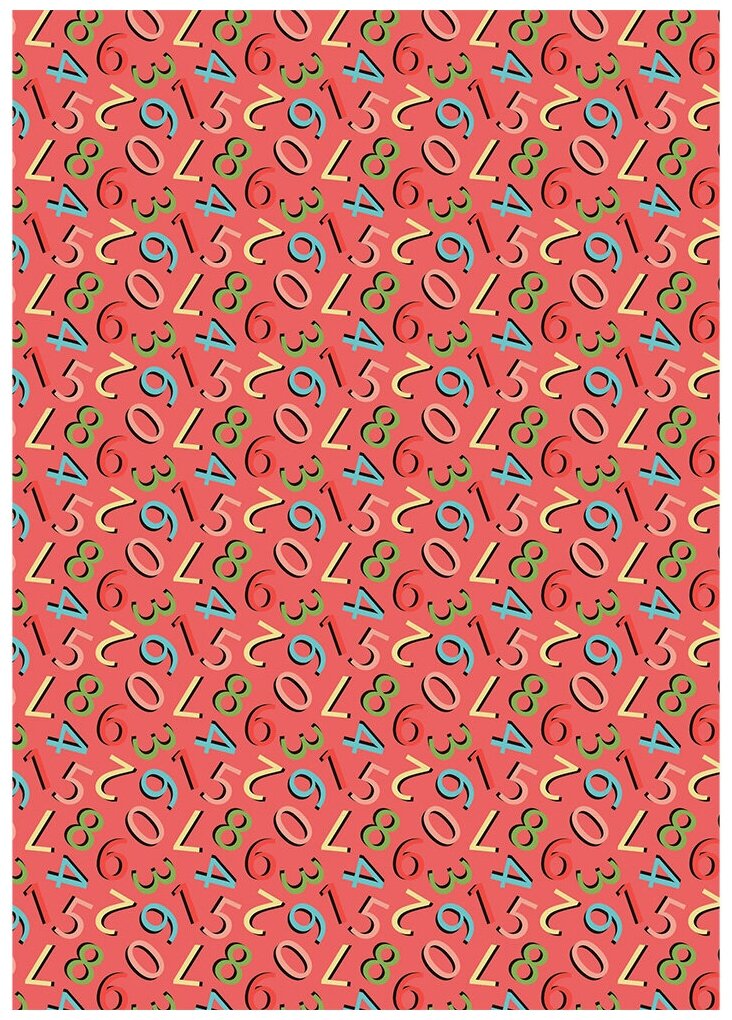 Ткани фасованные PEPPY (A - O) для пэчворка грамотейка фасовка 50 x 55 см 146 г/кв. м 100% хлопок ГР-07 цифры красный