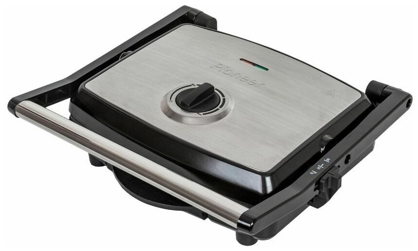 Гриль Pioneer GR1065E с антипригарными панелями, 2 рабочих положения: гриль и мини-печь, регулировка температуры, антипригарная система 5G, 2200 Вт
