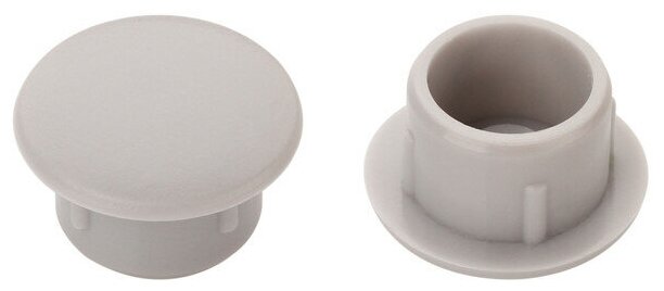 Заглушка для отверстия 14мм пластик белый 14шт