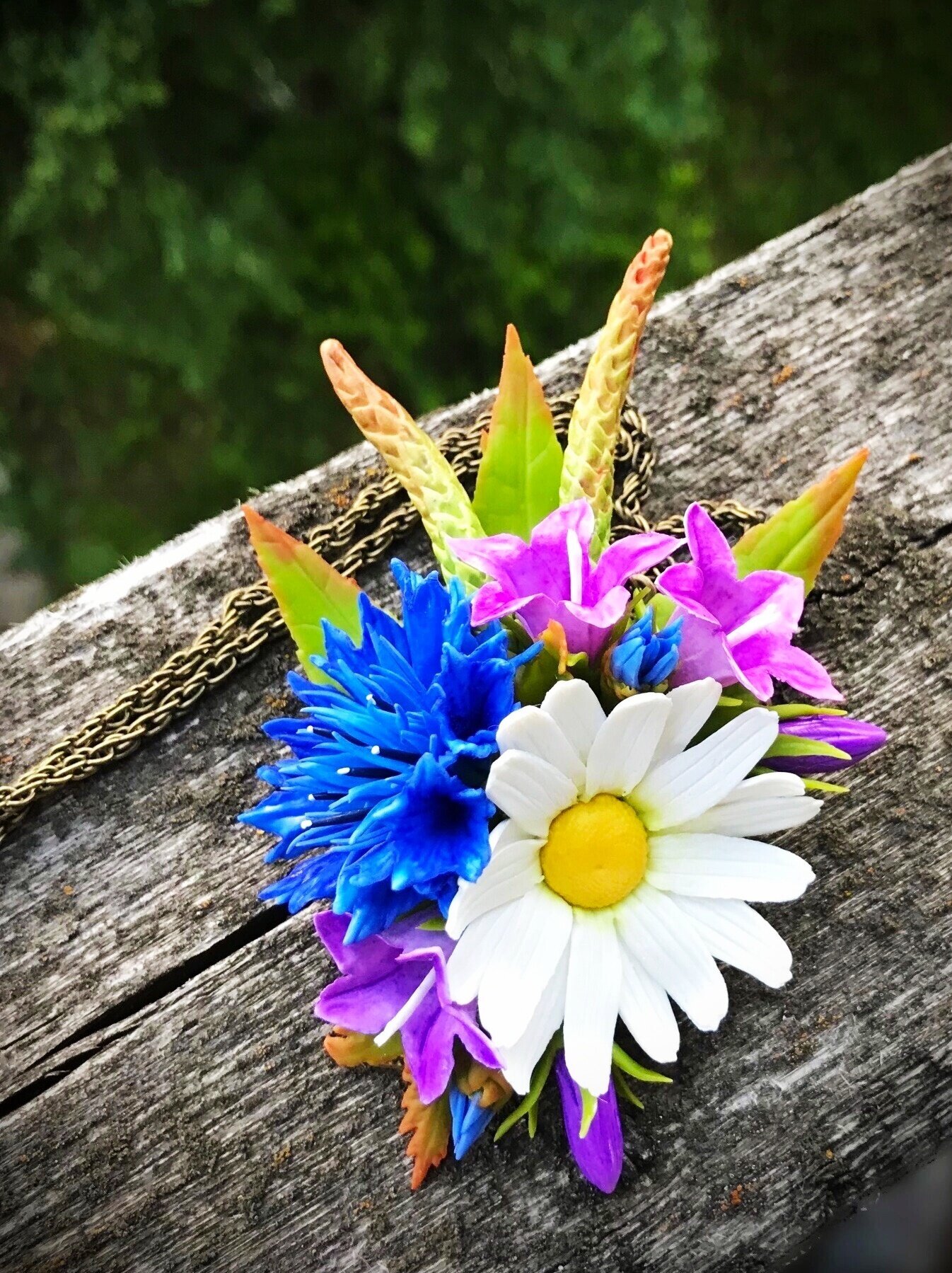 Колье, полимерная глина