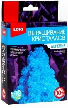 Выращивание кристаллов. Деревья "Голубая елочка"